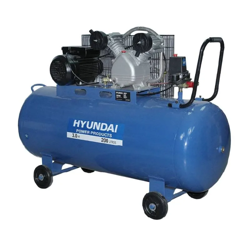 Compresor 200L monofásico 3HP correa Hyundai